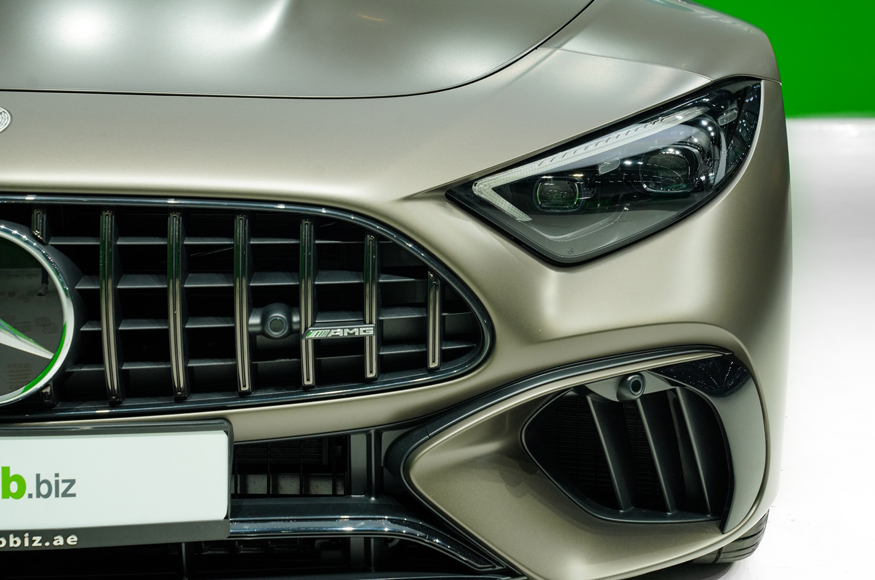 2022 Mercedes AMG SL63 in Monza Grey Magno | Stoubbiz.ae