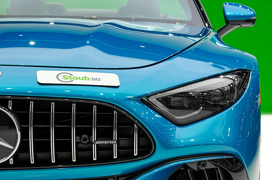 2022 Mercedes AMG SL63 in Blue | Stoub Biz Motors Dubai